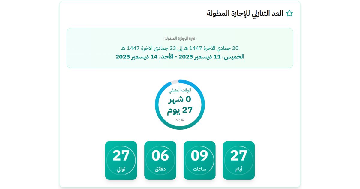 Extended Holiday Countdown – How many days until extended holiday in ...